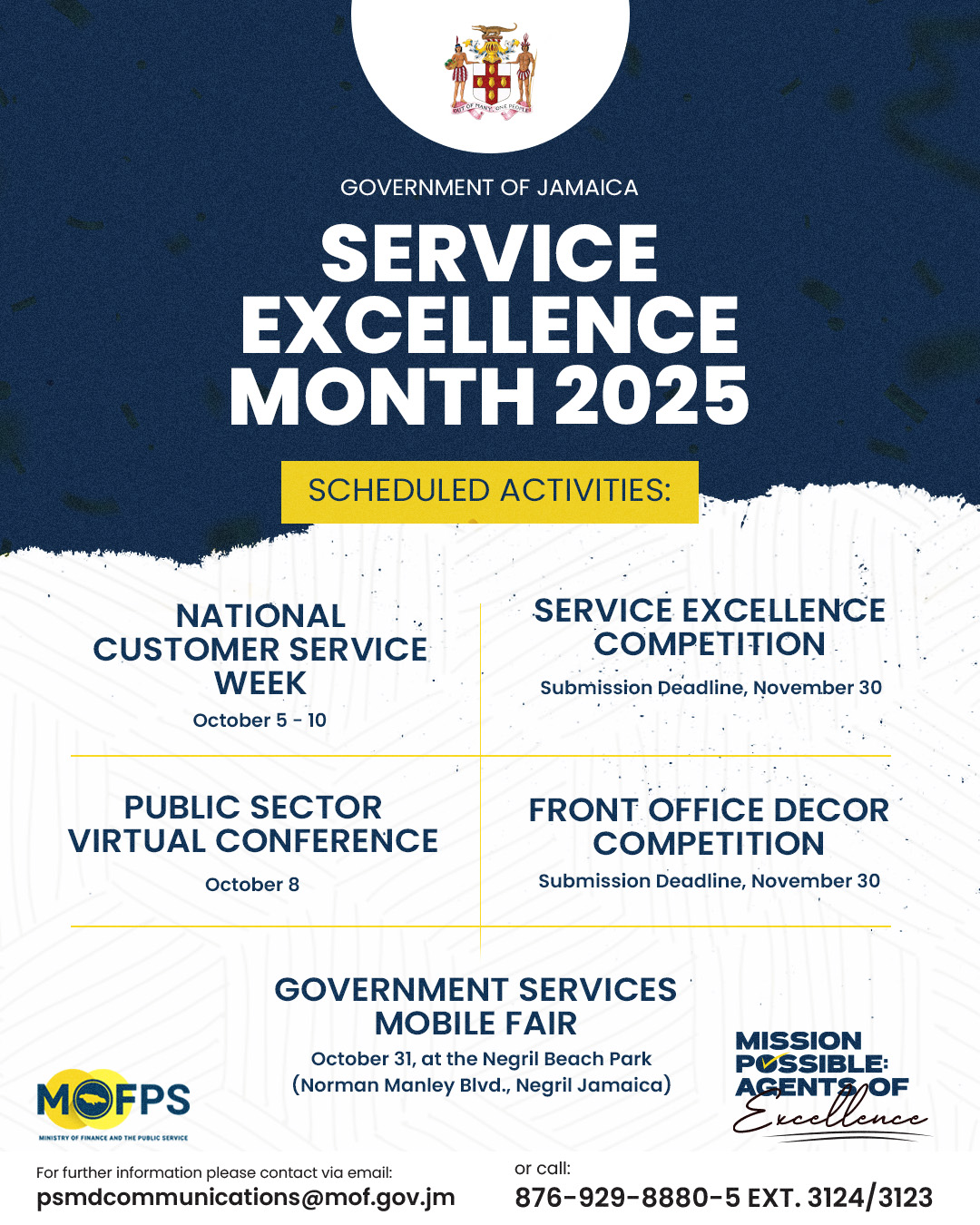 GOJ Service Excellence Month – Ministry of Finance & Public Service