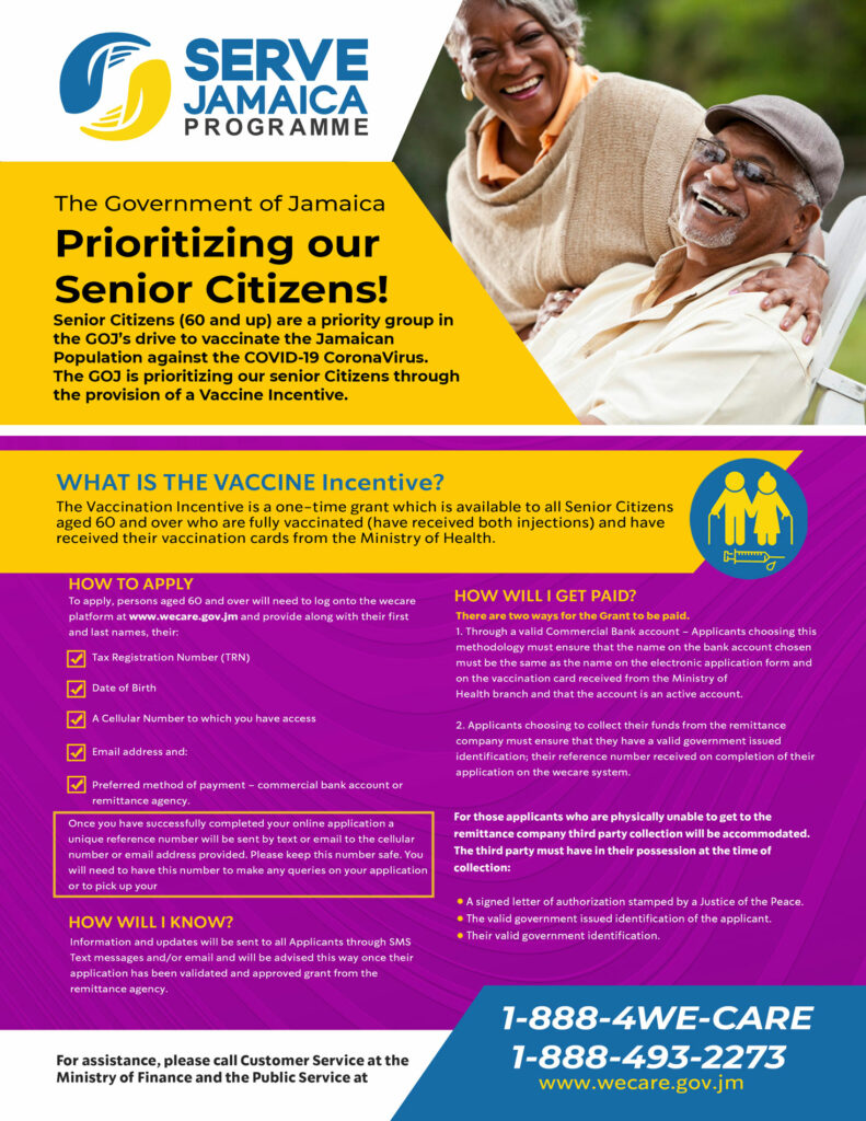 COVID-19 Vaccine Senior Citizen Incentive Programme – Ministry of ...