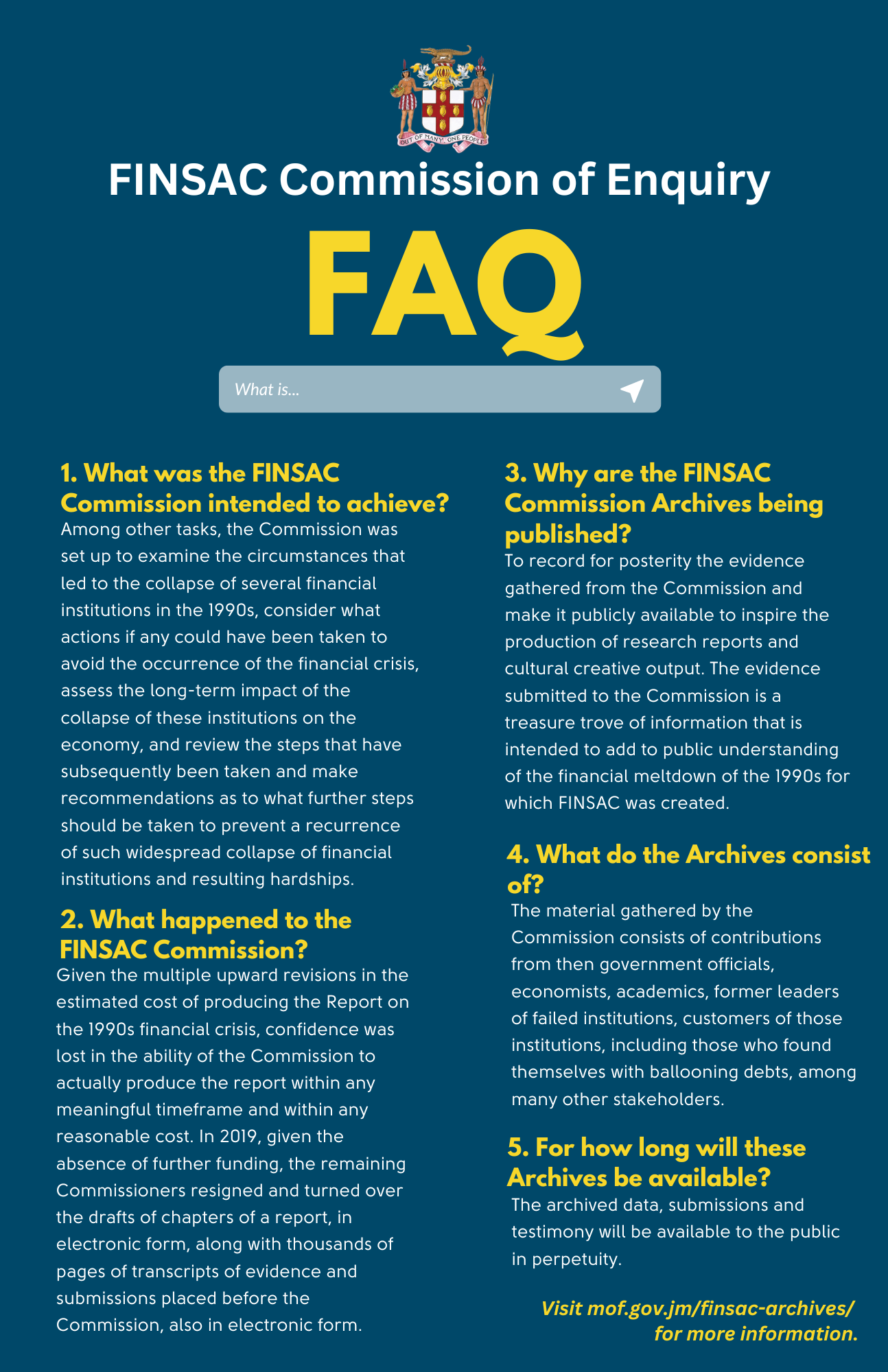 FAQs – Ministry of Finance & Public Service