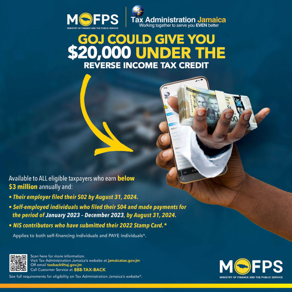 Reverse Income Tax Credit – Ministry of Finance & Public Service